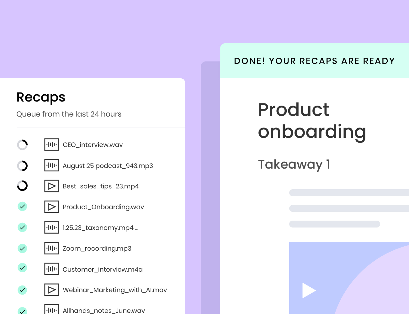 Recaps | Record once, scale everywhere - WRITER