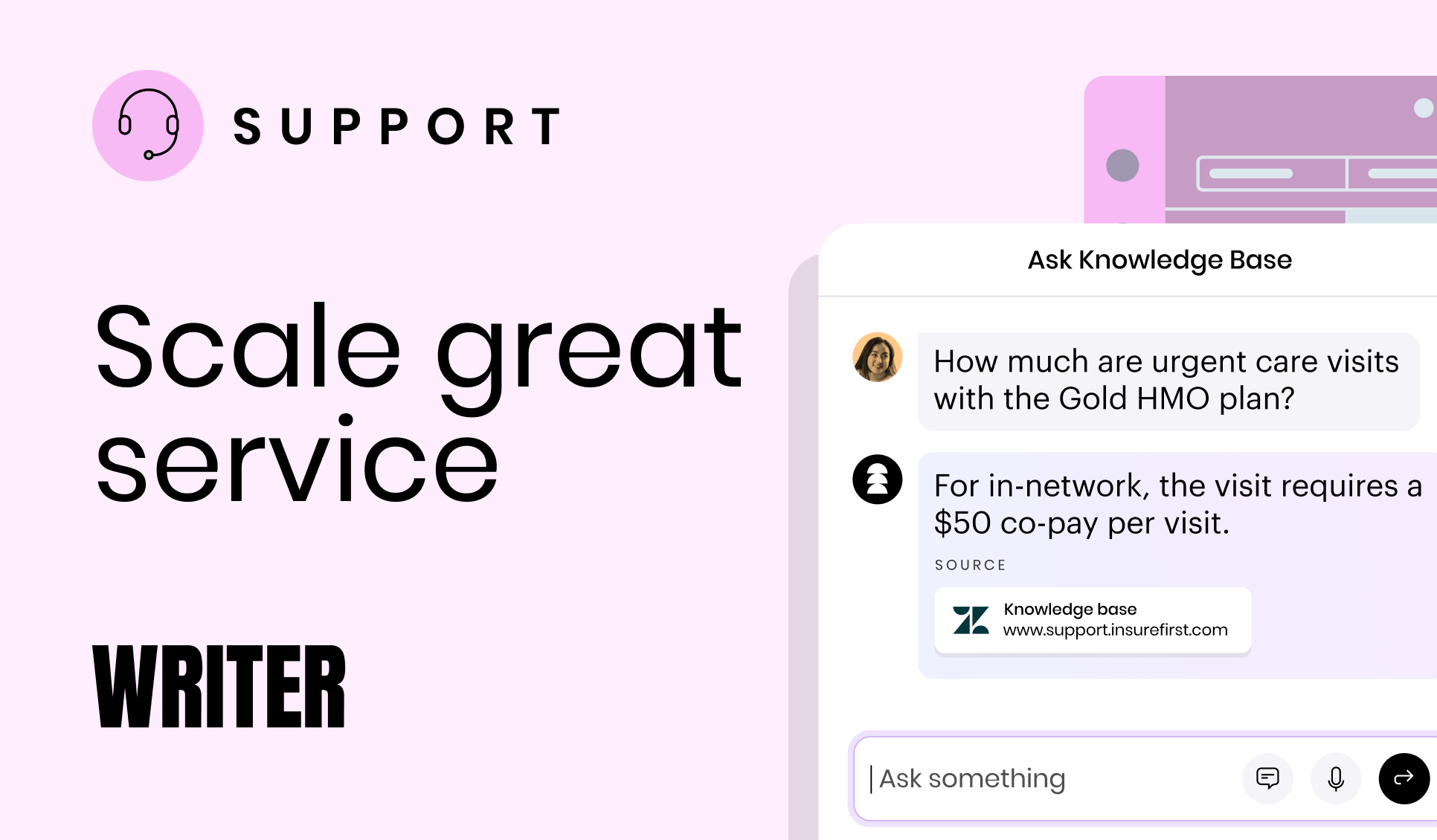 Generative AI for support - WRITER