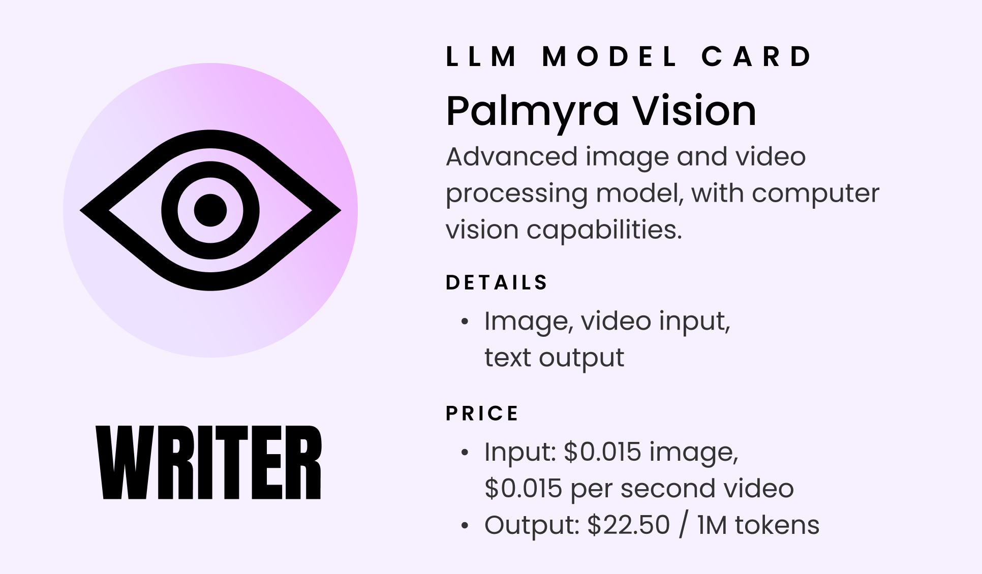 Palmyra Vision | Multimodal LLM - WRITER