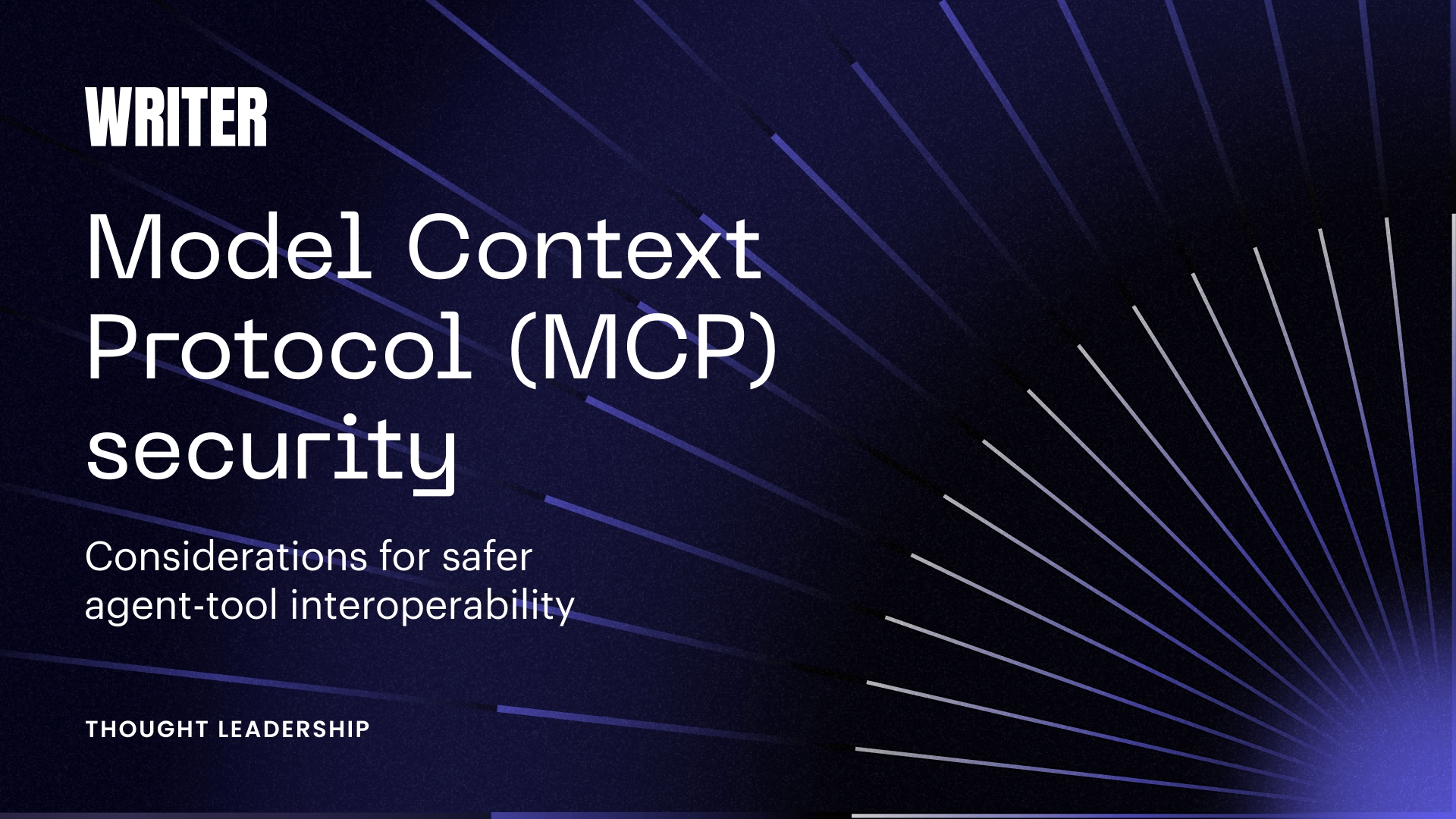 Model Context Protocol (MCP) security - Writer